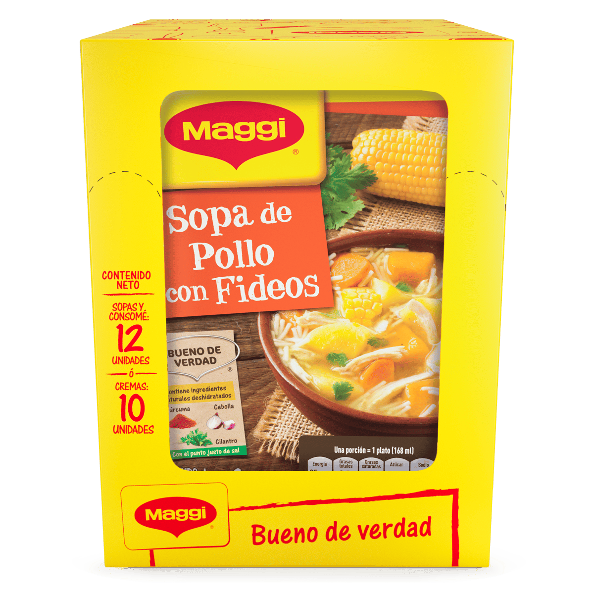 MAGGI® Sopa de Pollo con Fideos Display 12 Sobres de 62 g MAGGI® Sopa de Pollo con Fideos Display 12 Sobres de 62 g